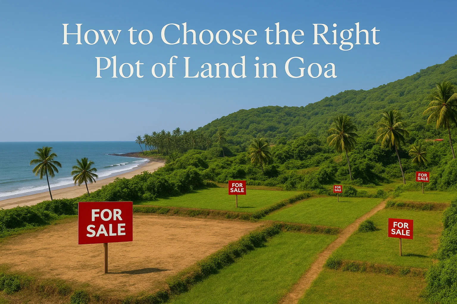 How to Choose the Right Plot of Land in Goa - Goa Plots